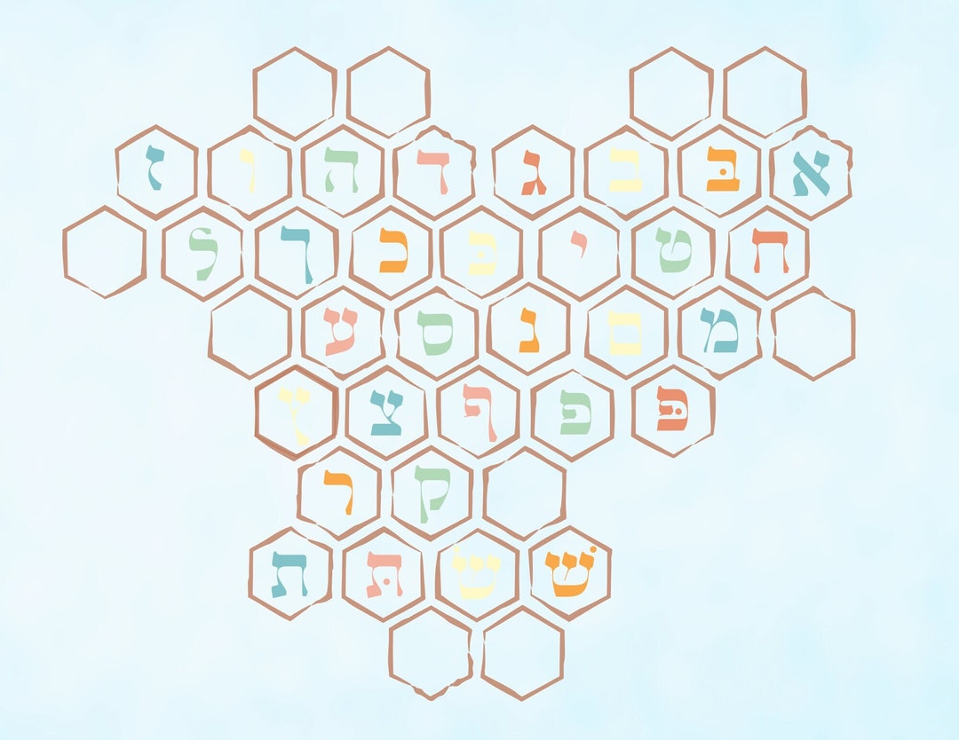 Honeycomb Aleph Beis Chart - Etsy