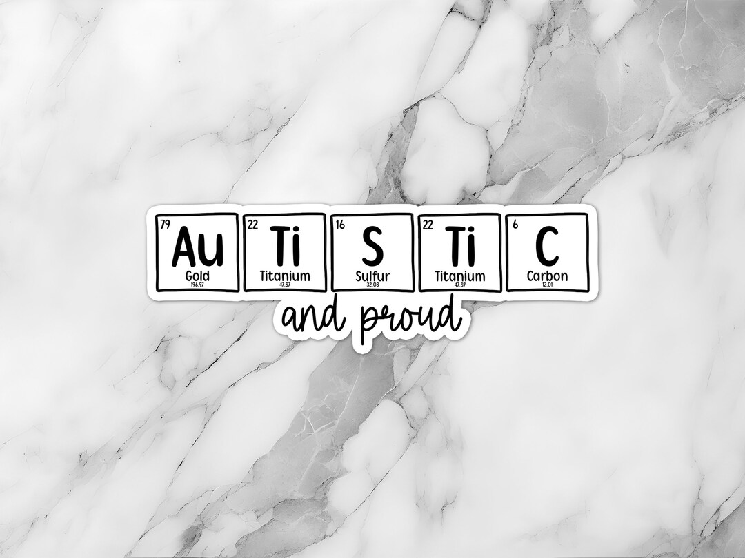 Autism Sticker Neurodiversity Awareness Stickers Autism Acceptance ADHD ...