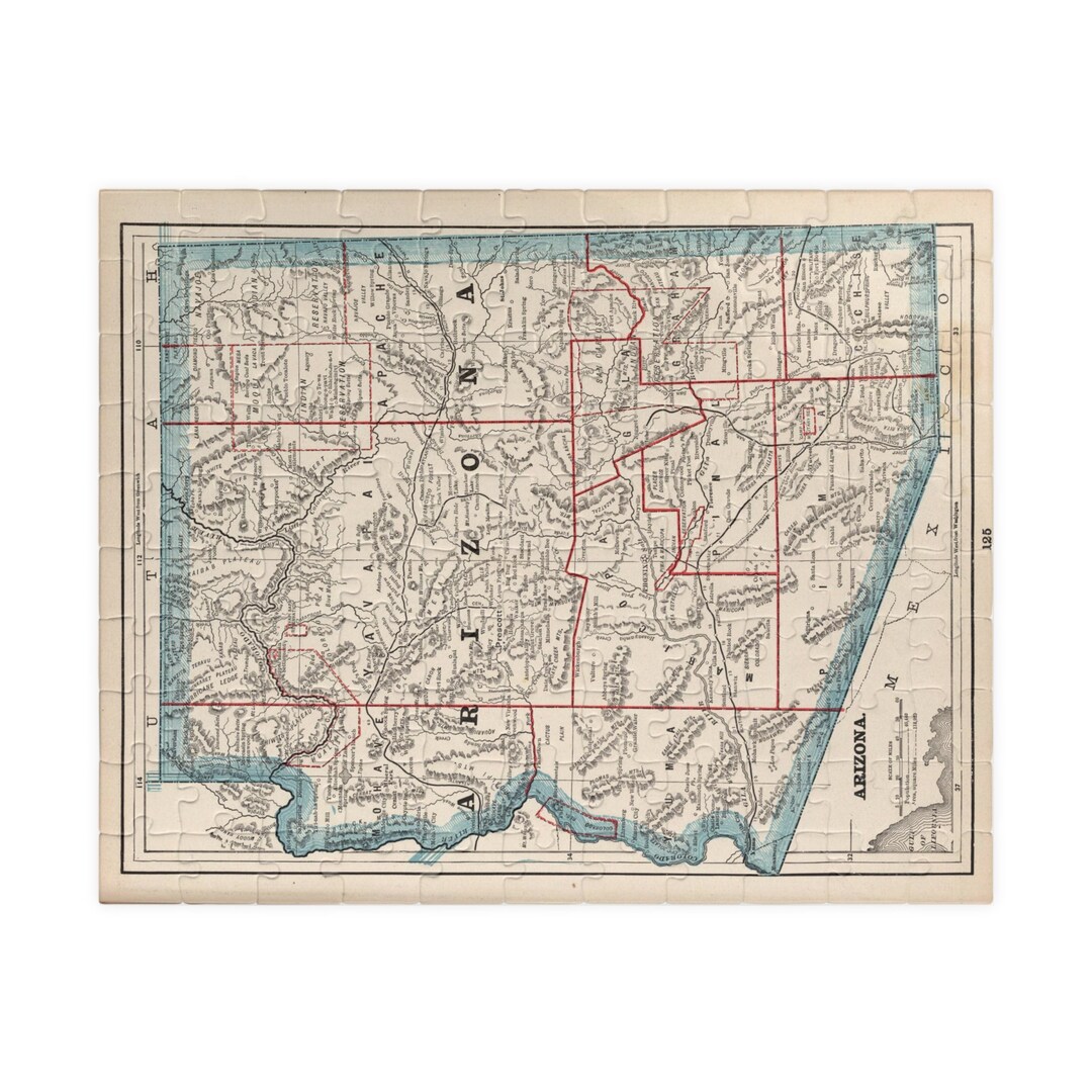 Alaska Map Puzzle Alaska Puzzle for Adults Alaska Jigsaw - Etsy