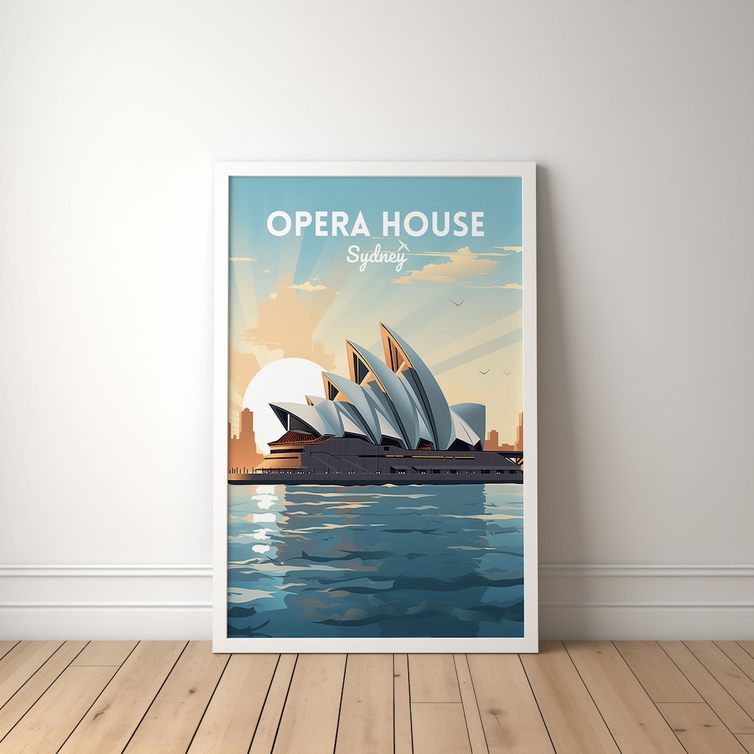 Opera House Travel Poster, Opera House Poster, Opera House Sydney Print ...