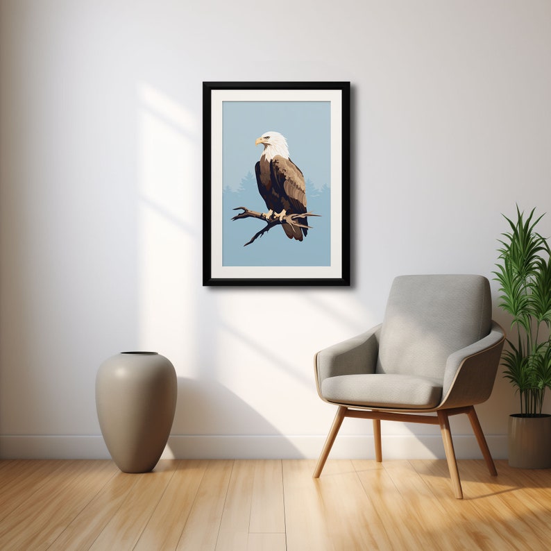 Eagle Poster, Bald Eagle Poster, Eagle Wall Art, Eagle Print, American Eagle Poster, Wildlife ...