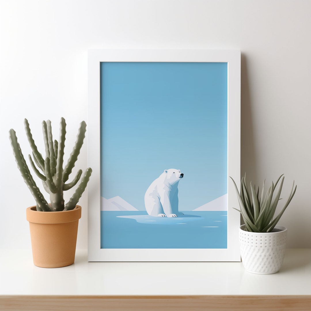 Polar Bear Poster, Polar Bear Picture, Polar Bear Illustration, Polar ...