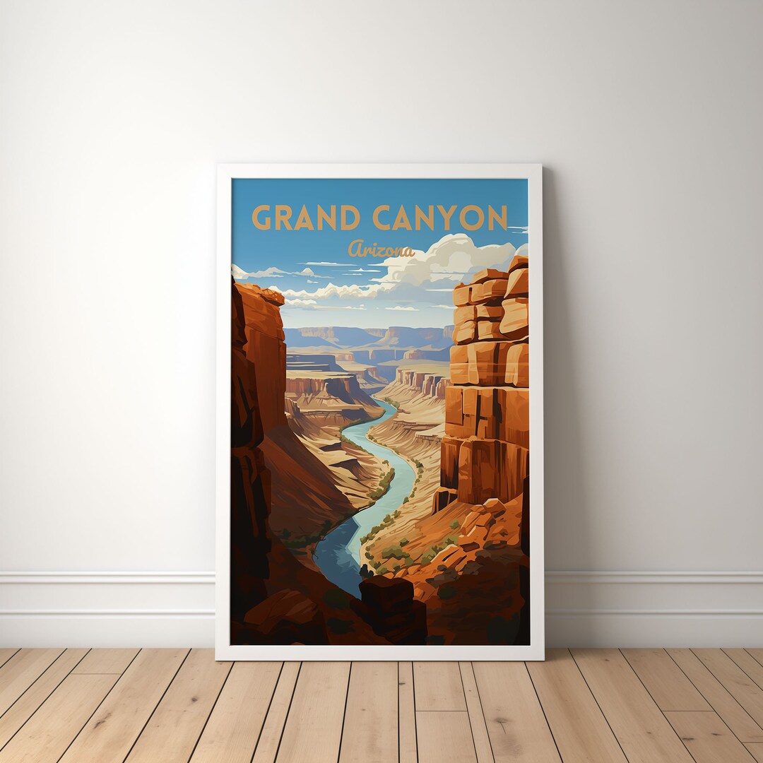 Grand Canyon Poster, Grand Canyon Travel Poster, Grand Canyon Print ...