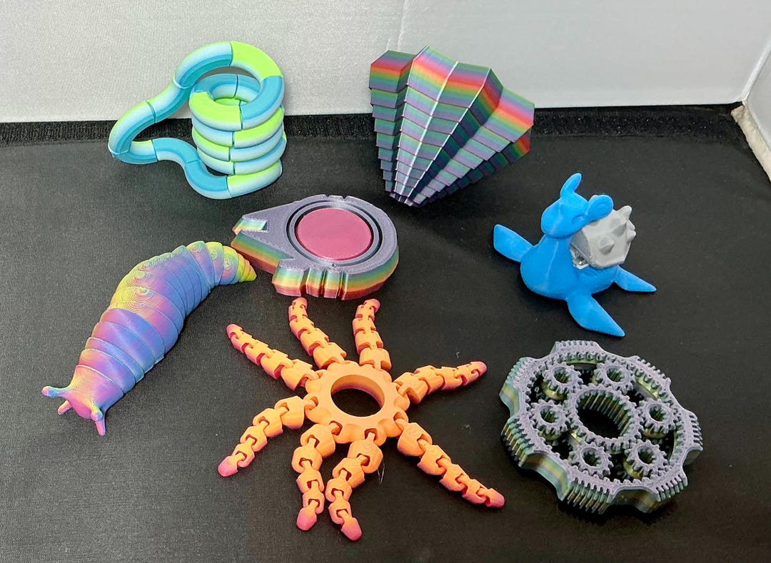 3D Printed Mystery Fidget Box Bundle Desk Toy - ASD/ADHD - Stress ...
