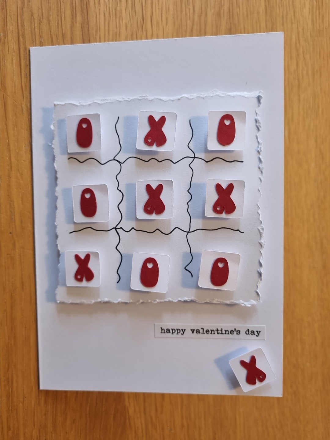 XOXOXO Game Board Card Hand Made - Etsy UK