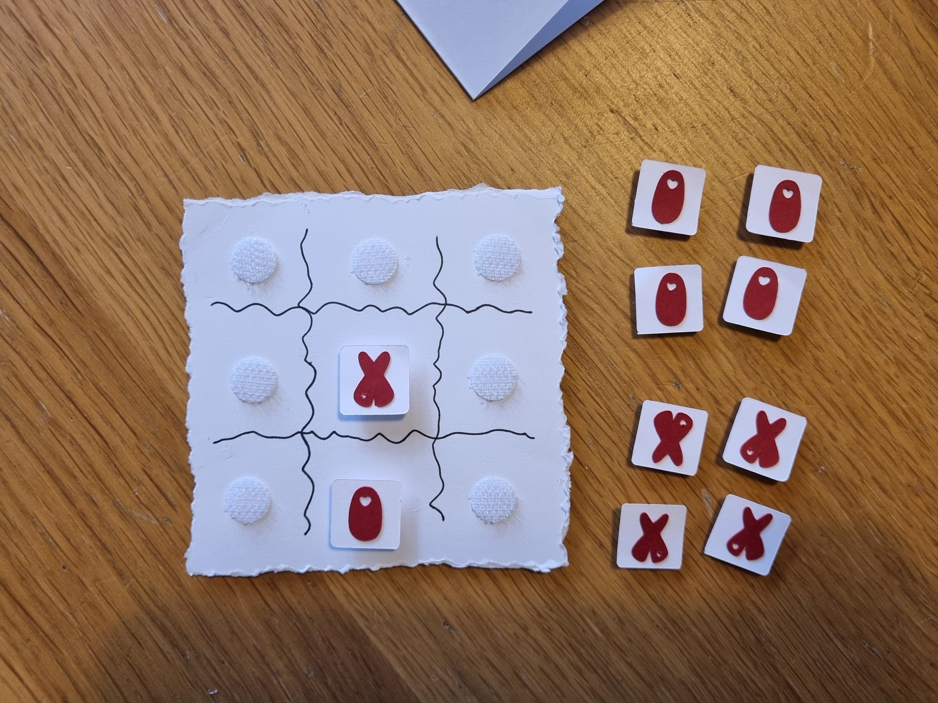 XOXOXO Game Board Card Hand Made - Etsy UK