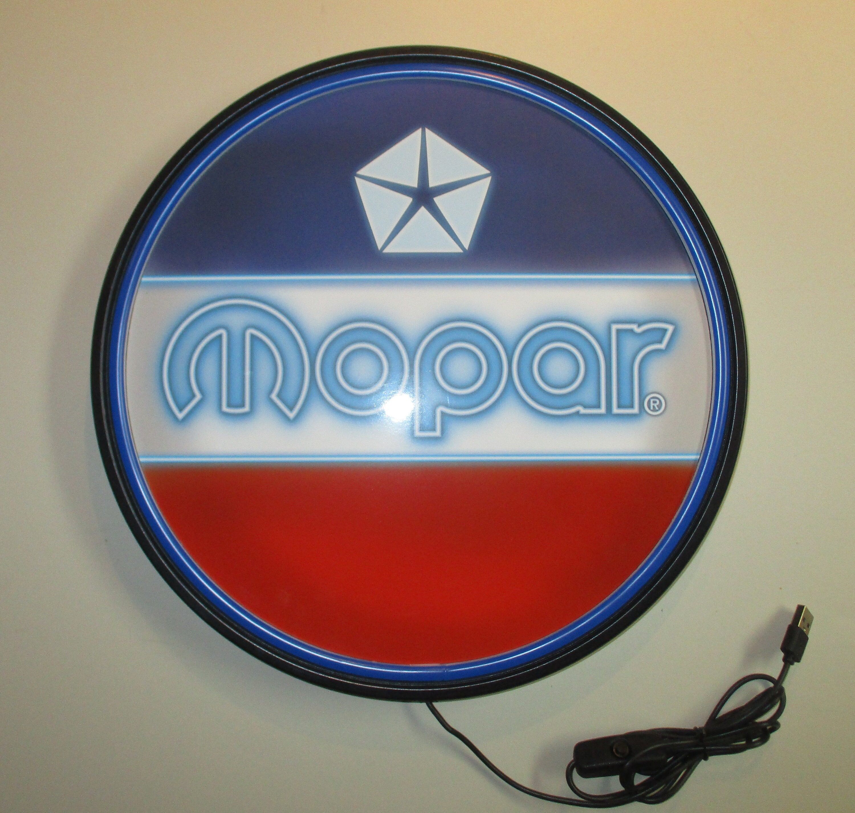 Mopar Blue LED Wall Mounted Light - Etsy