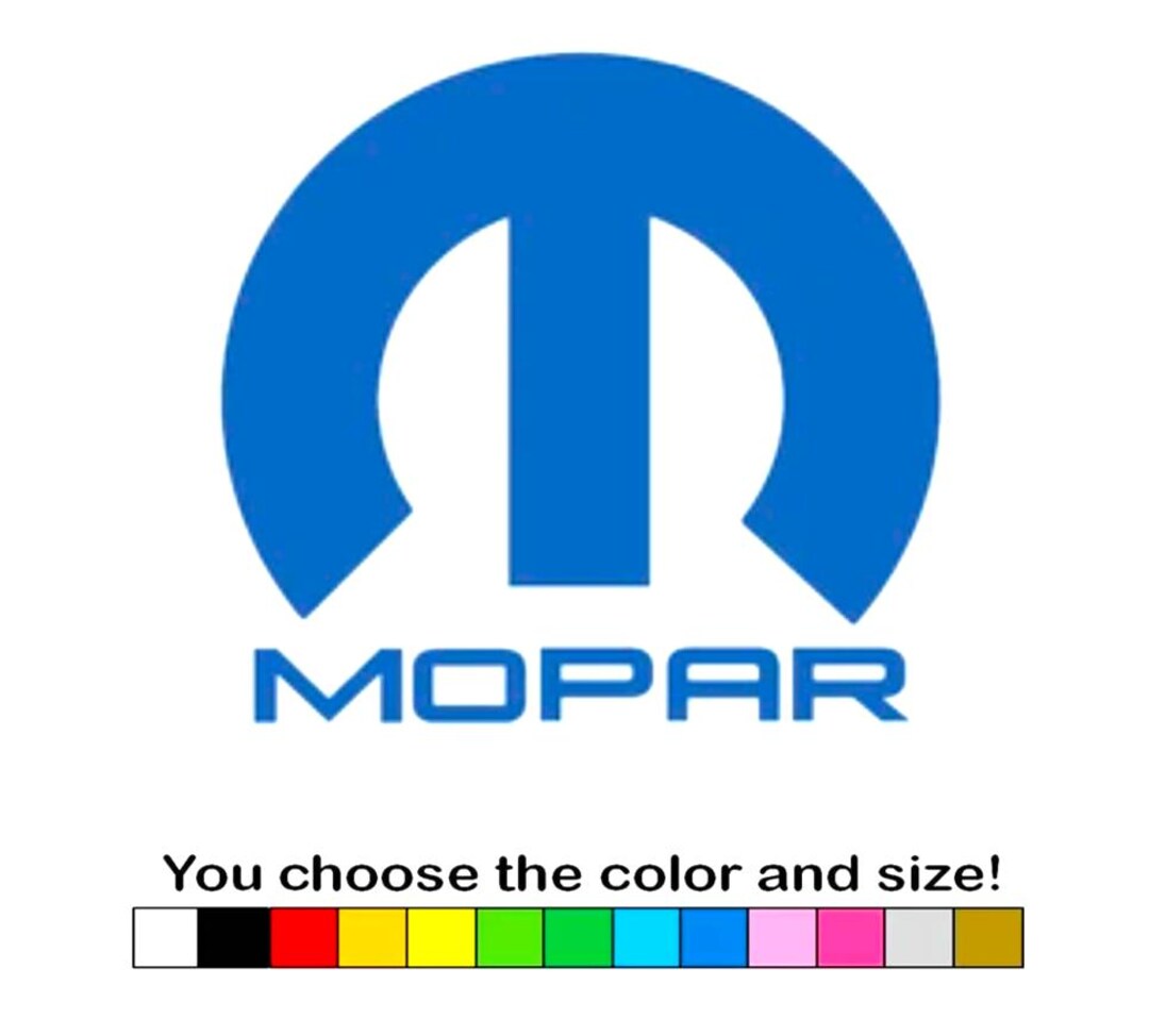 MOPAR Dodge Chrysler Racing Logo Vinyl Decal - Etsy