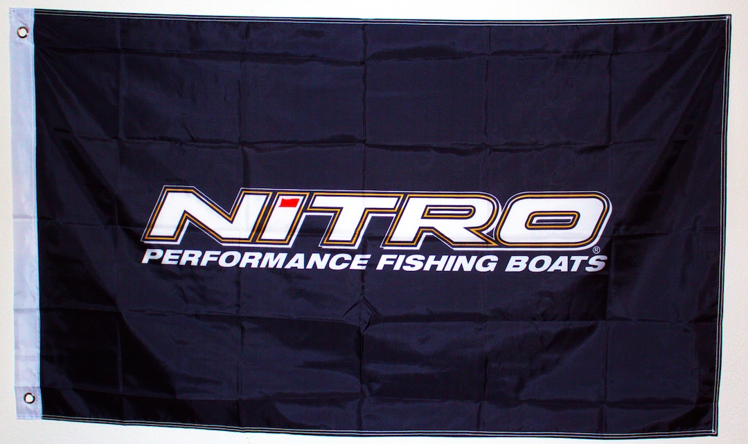NITRO Performance Fishing Boats Flag Banner 3x5ft Garage, Shop, Mancave ...