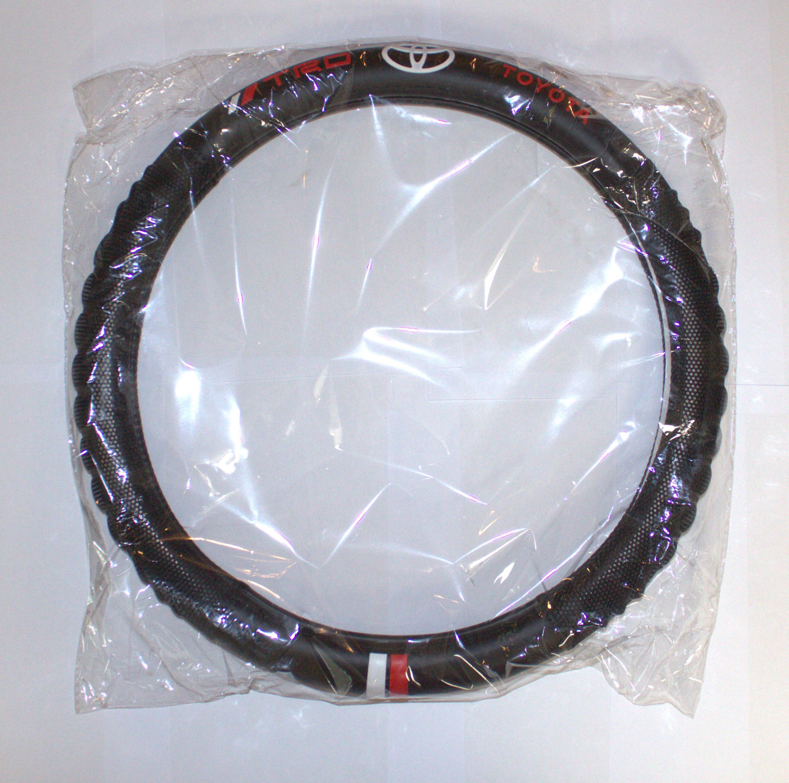Toyota TRD Racing Black Genuine Leather PVC 15 Steering Wheel Cover - Etsy