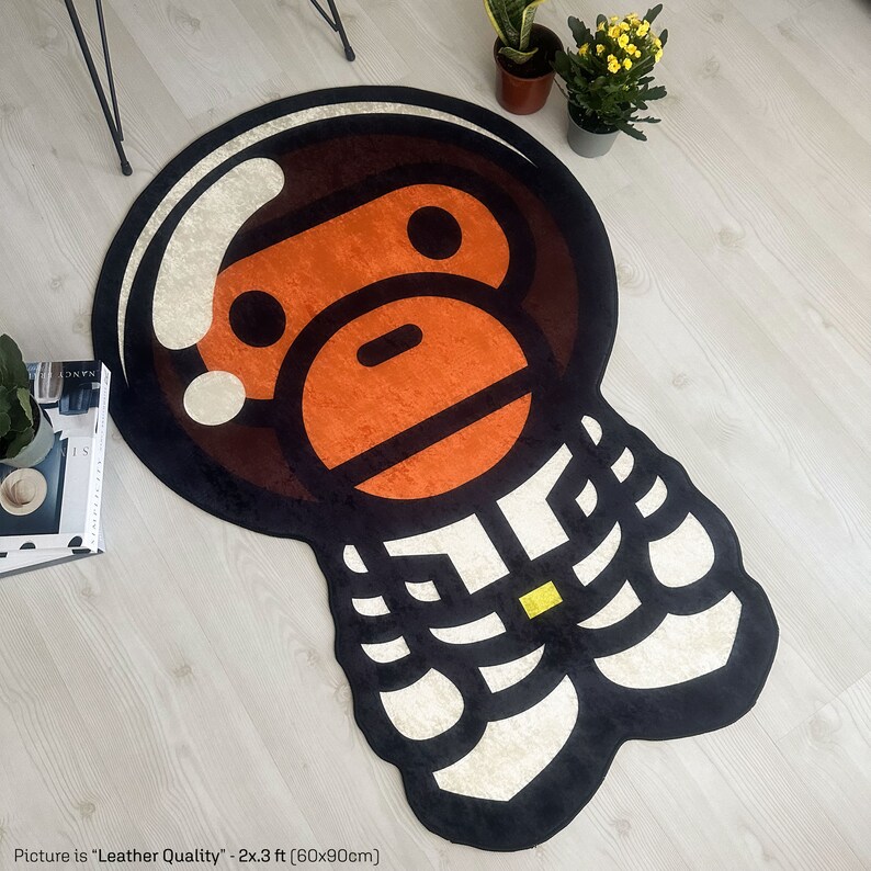 Astronaut Bape Rug Baby Bape Carpet Bape Rug Sneakers Room - Etsy