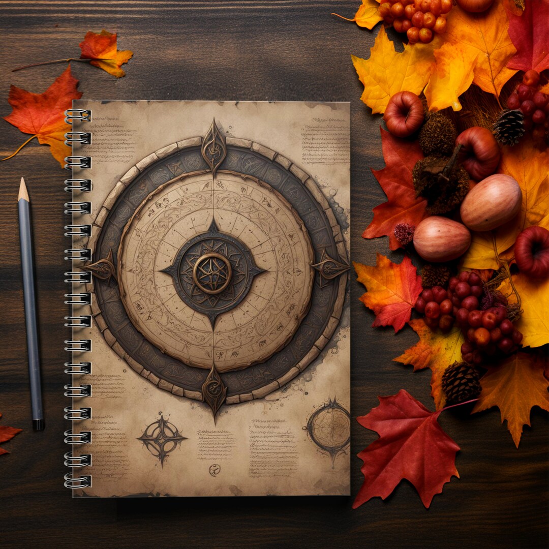 Spiral Notebook: Sorcerers Runes, Ruled Line, "arcane Folios ...
