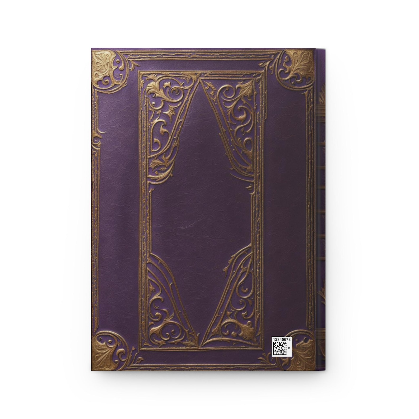Hardcover Journal: Medieval - Purple/gold, Ruled Line, "leather Binding ...
