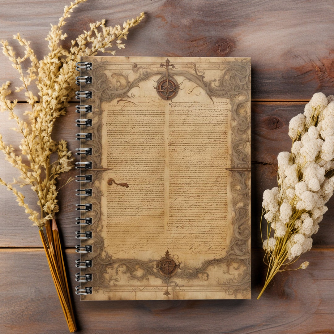 Spiral Notebook: Sages Manuscript, Ruled Line, "arcane Folios ...