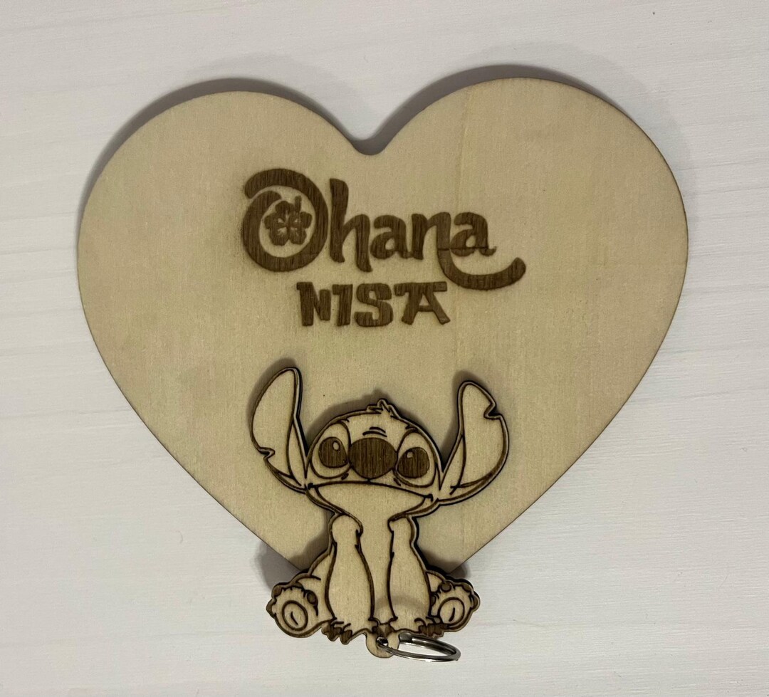 Stitch Wall Keychain Laser Engraving Digital File - Etsy