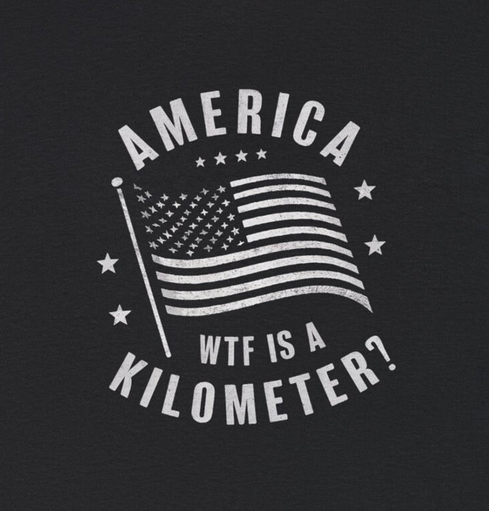 America WTF is a Kilometer? Unisex Heavy Cotton Tee - Etsy