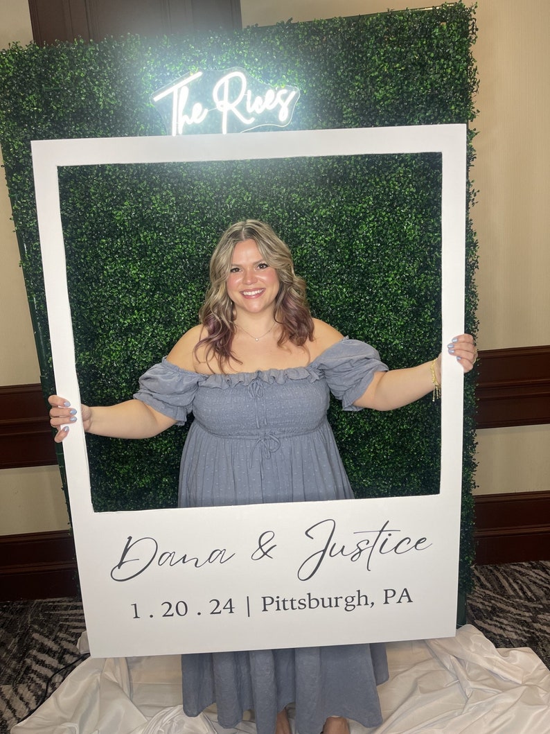 DIY Polaroid | Minimalist Photo Prop Frame | Wedding Photo Booth Frame ...