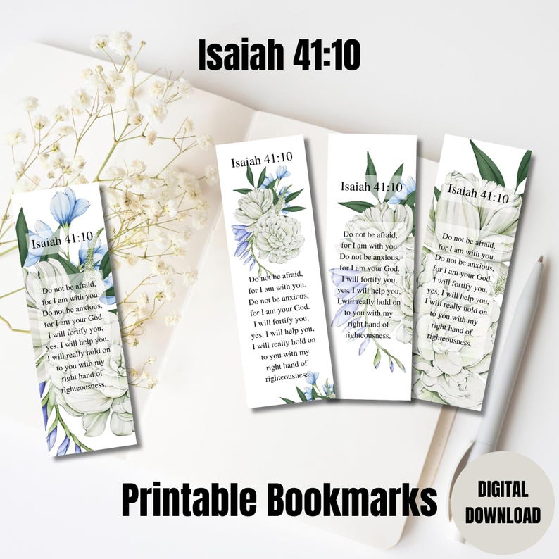 Printable Bookmarks Scripture Isaiah 41:10 | Jw Book Marks, Jw ...