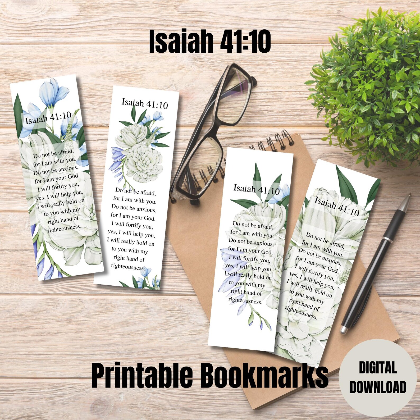 Printable Bookmarks Scripture Isaiah 41:10 | Jw Book Marks, Jw ...