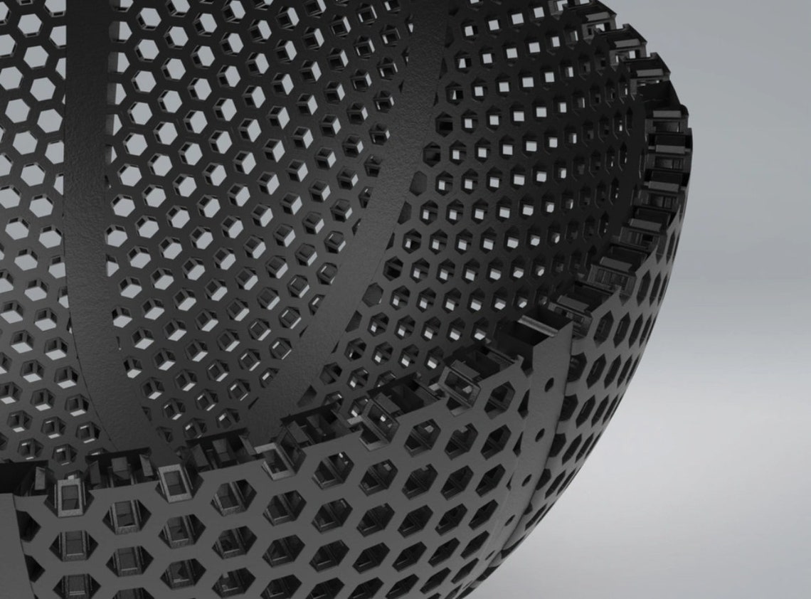 3D Printed Airless Basketball, Airless Basketball Gift for Him Ball ...