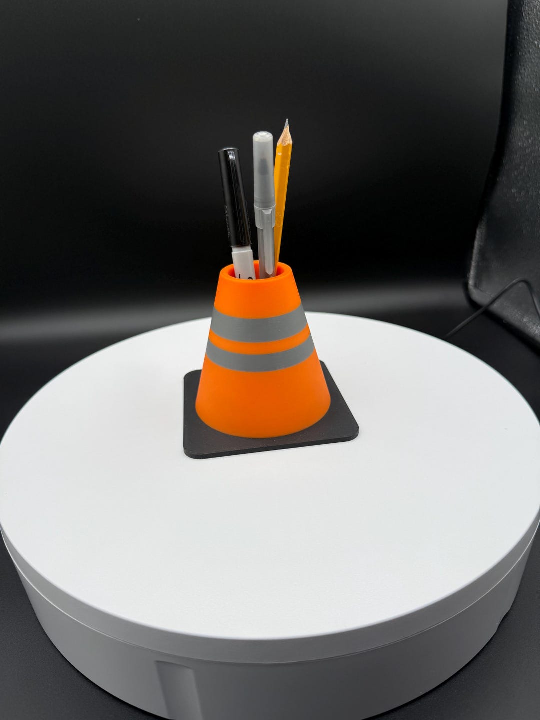 Mini Traffic Cone Desk Organizer Fun and Functional Pen Holder Desk ...