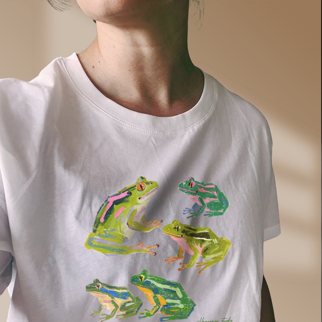 Cute Frog Shirt, Trendy Nature Tee, Frog Lover Gifts, Comfort Colors ...