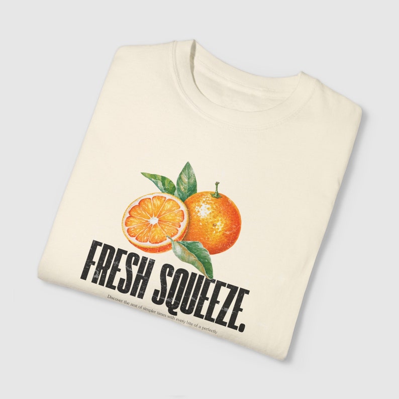 Vintage Graphic Orange Shirt, Trendy Fruit Tee, Cute Orange Fruit Shirt ...