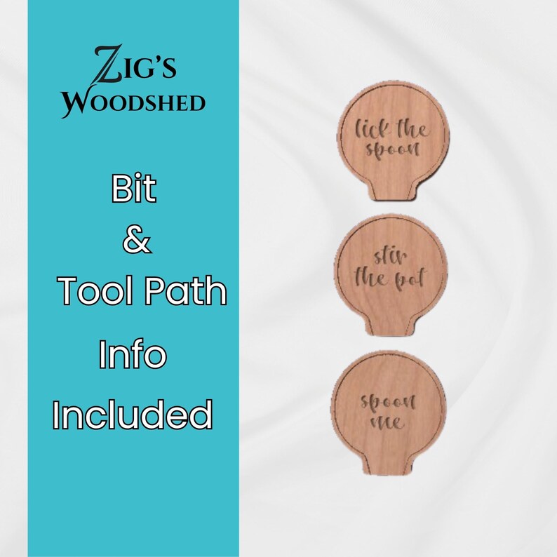 Funny Kitchen Spoon Rest CNC File Set: Engraved Designs (digital ...
