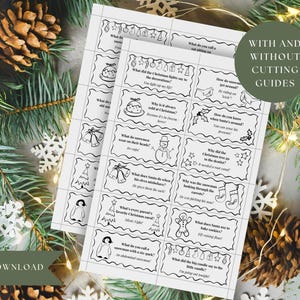 24 Christmas Cracker Jokes | Hand-drawn Graphics | Printable Christmas ...