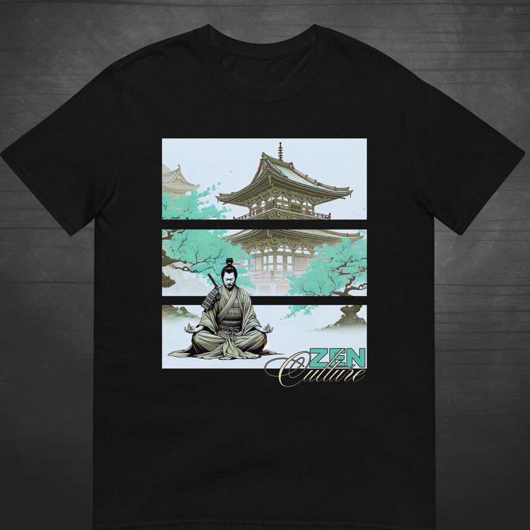 Zen Samurai T-shirt |meditation |buddhism |japanese |dzogchen |zazen ...