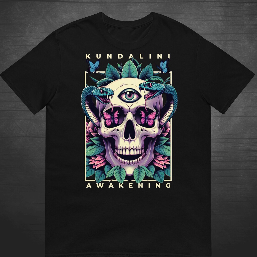 Kundalini Serpents Ida & Pingala T-shirt/sweatshirt Black |awakening ...