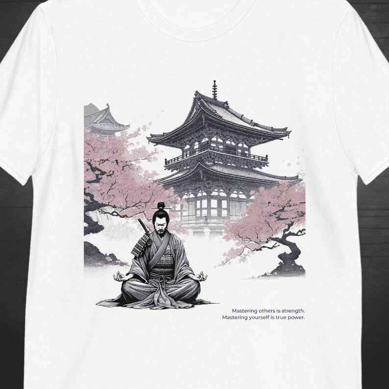 Zen Samurai T-shirt |meditation |lao Tzu |buddhism |japanese Zazen |tao ...