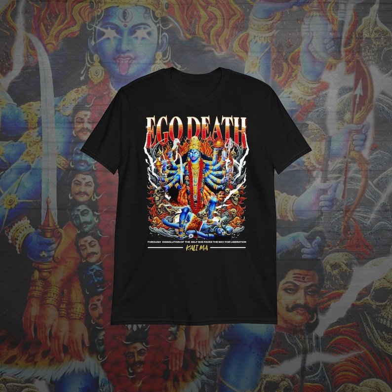 Kali Ma Black T-shirt |consciousness |spiritual Streetwear |kali |ego ...