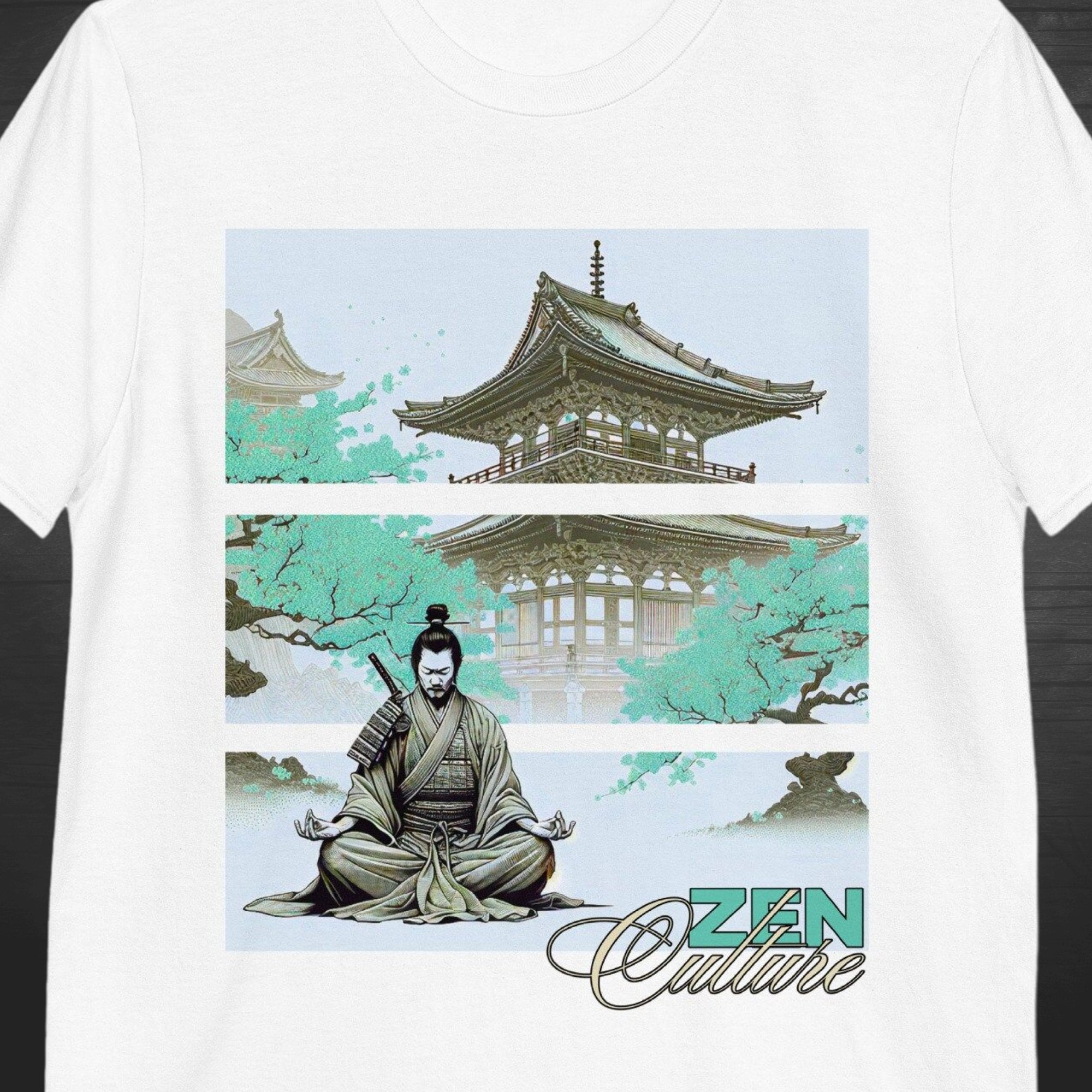 Zen Samurai T-shirt |meditation |buddhism |japanese |dzogchen |zazen ...
