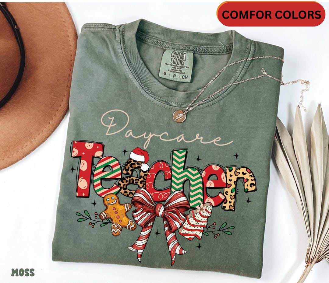 Daycare Teacher Christmas Shirt, Daycare Teacher Shirt, Daycare Teacher ...