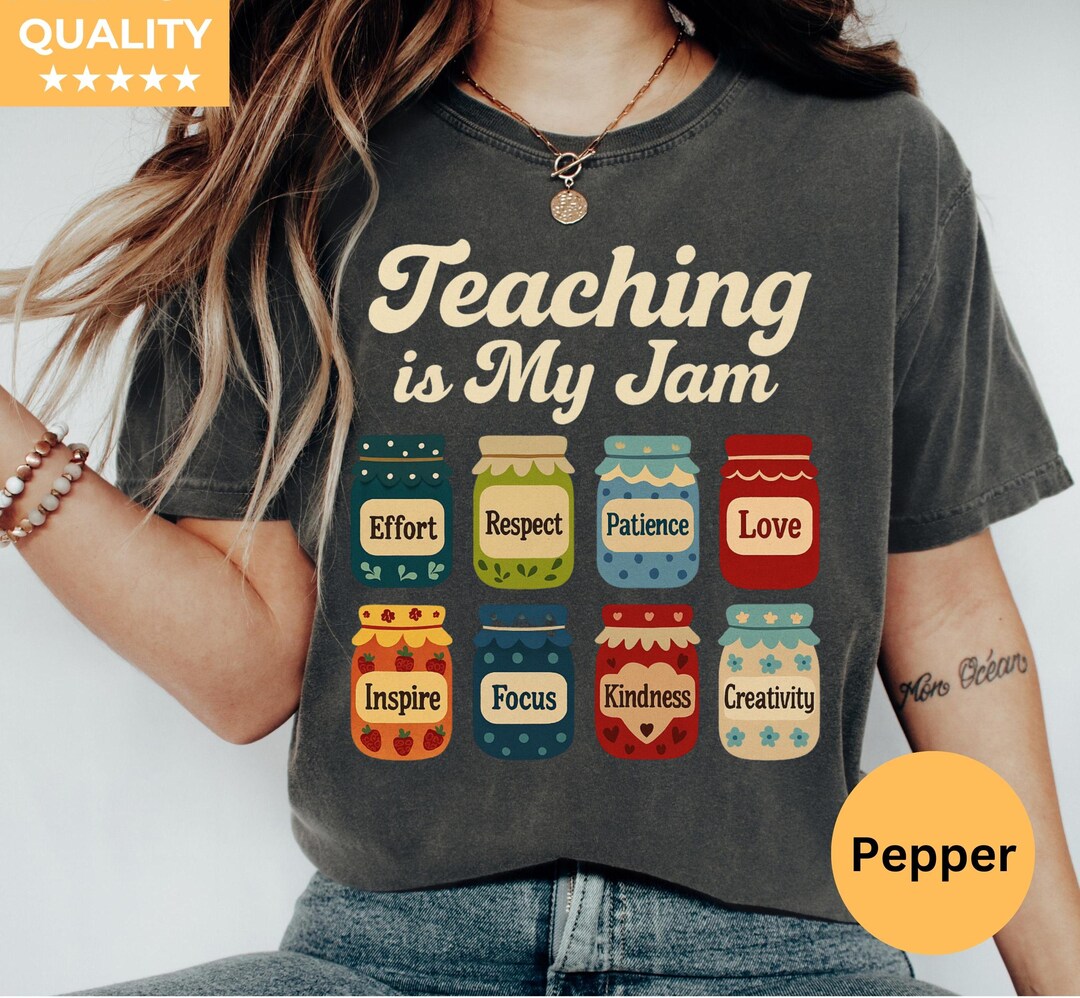 Comfort Colors® Funny Teacher Shirt, Retro Teacher Tee ,trendy Teacher ...