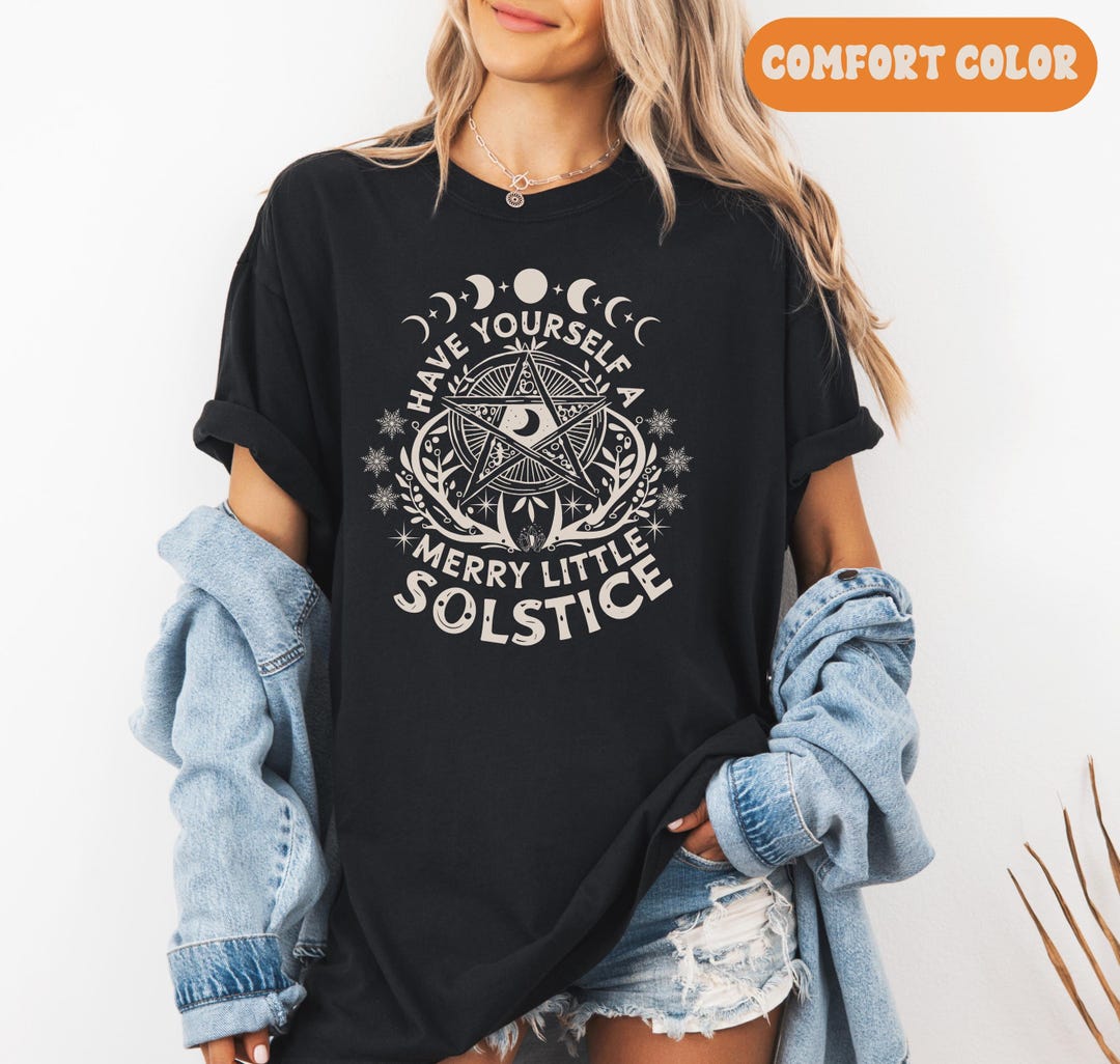 Winter Solstice Shirt, Yule Christmas Tee, Have Yourself A Merry Little ...