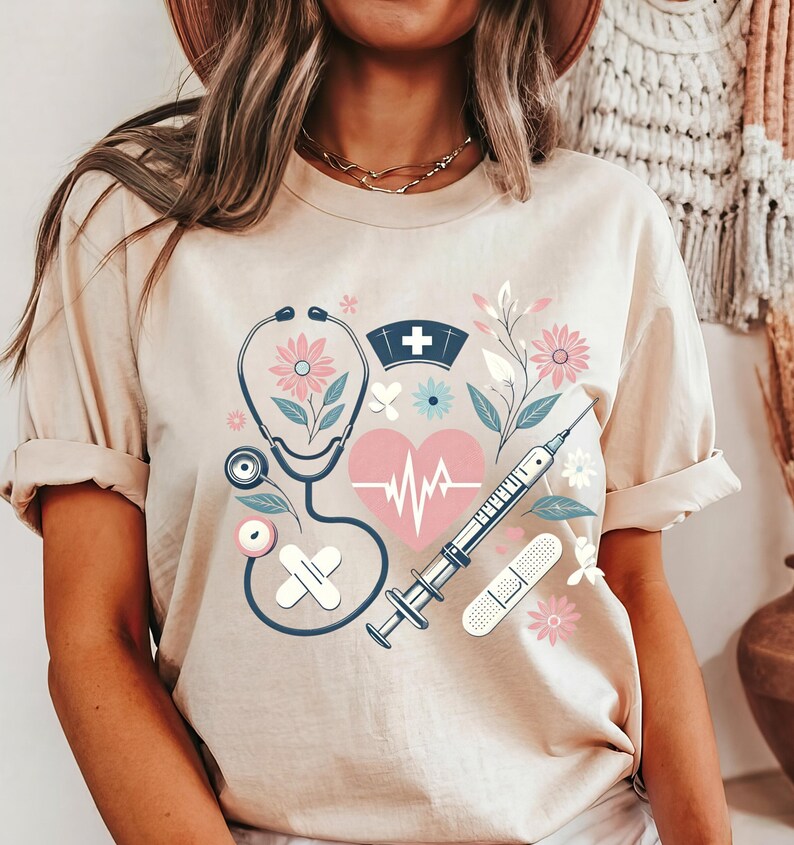 Medical Symbols Shirt, Nurse Graduation Gift, Oncology Nurse Apparel ...