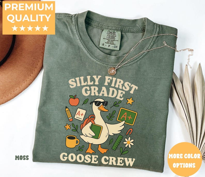 First Grade Crew Shirt Comfort Color, Teacher Team Shirt, Back to ...