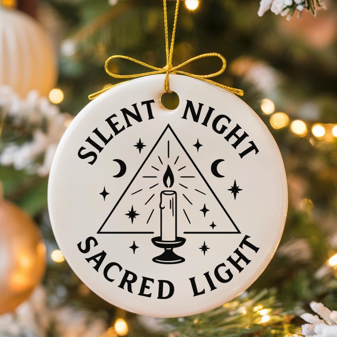 Blessed Yule Ornament, Pagan Yule Tree Decoration, Witchy Holiday Decor ...