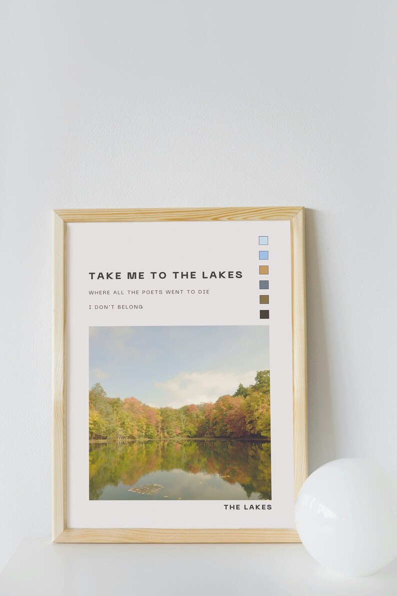 Taylor Swift the Lakes Poster Digital Print Taylor Swift Lyric Poster ...