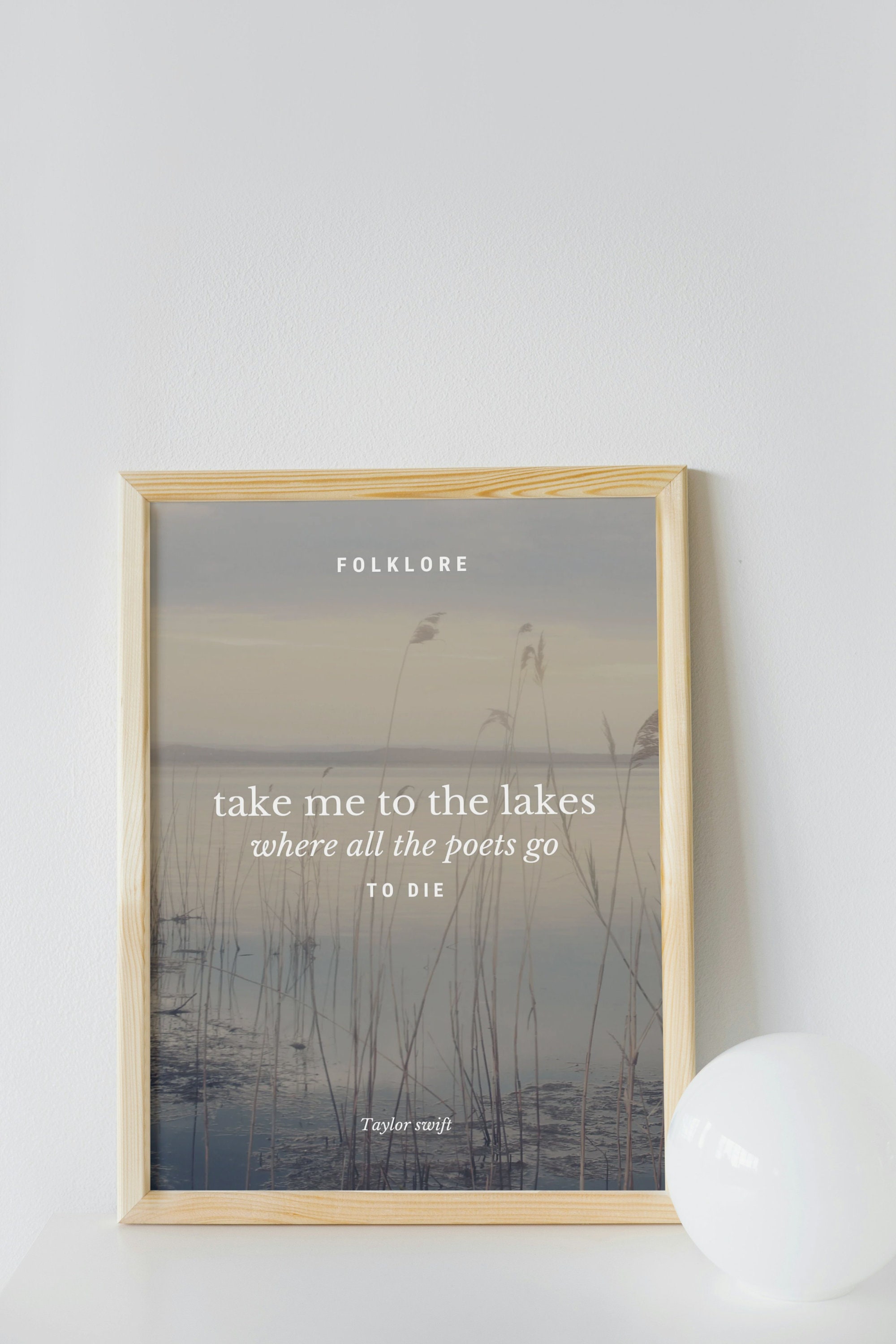 Taylor Swift the Lakes Poster Digital Print Taylor Swift Lyric Poster ...