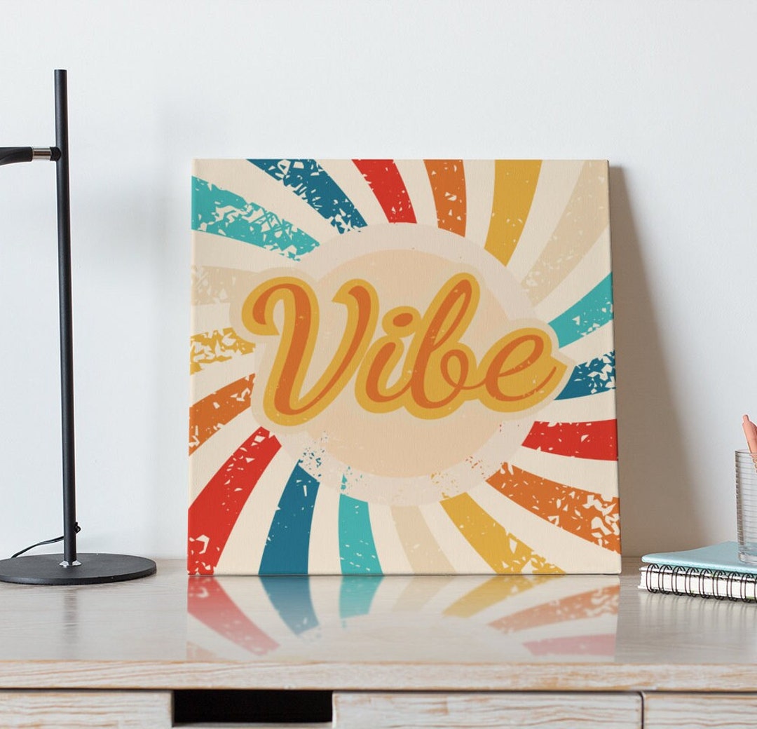 Vintage Poster Vibe Retro Color Poster Digital Art Printeble Instent ...