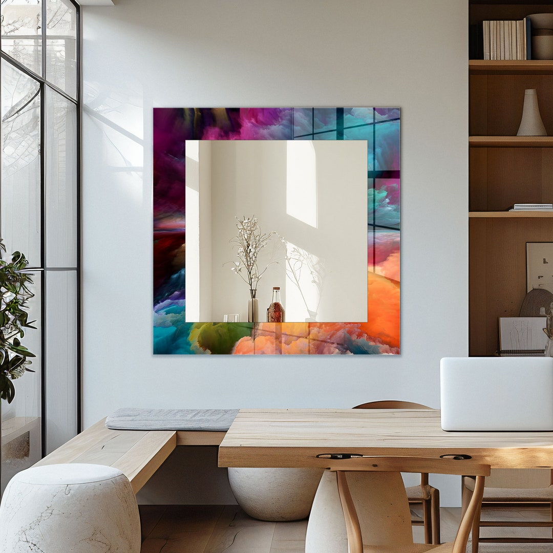 Colorful Mirror- Wall Mirror-tempered Glass Mirror- Wall Decor for ...