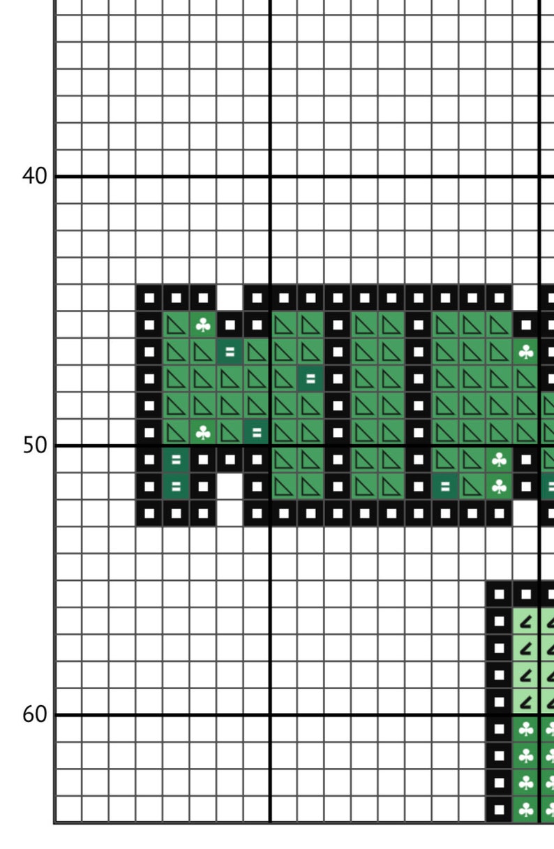 Minecraft Creeper Cross Stitch Pattern PDF, Instant Download, Boys ...