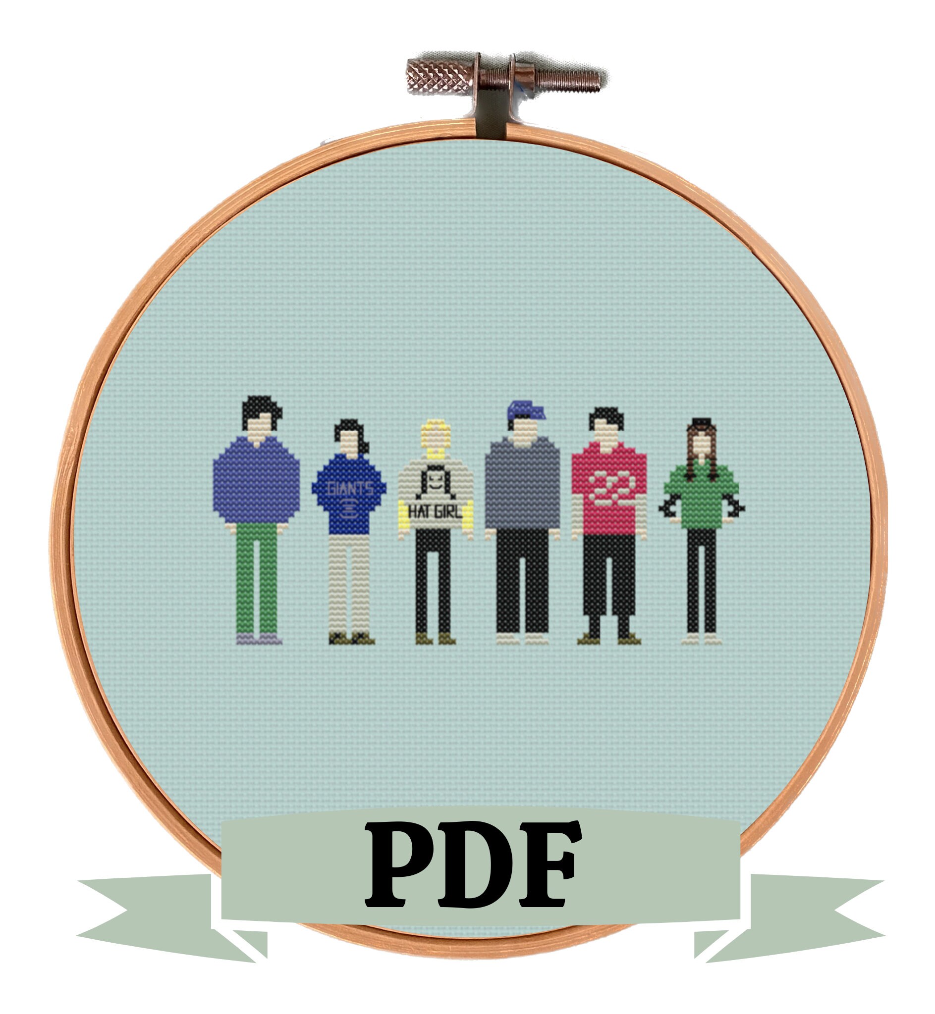 Friends TV Show Cross Stitch Pattern, Indtant Download, the One With ...