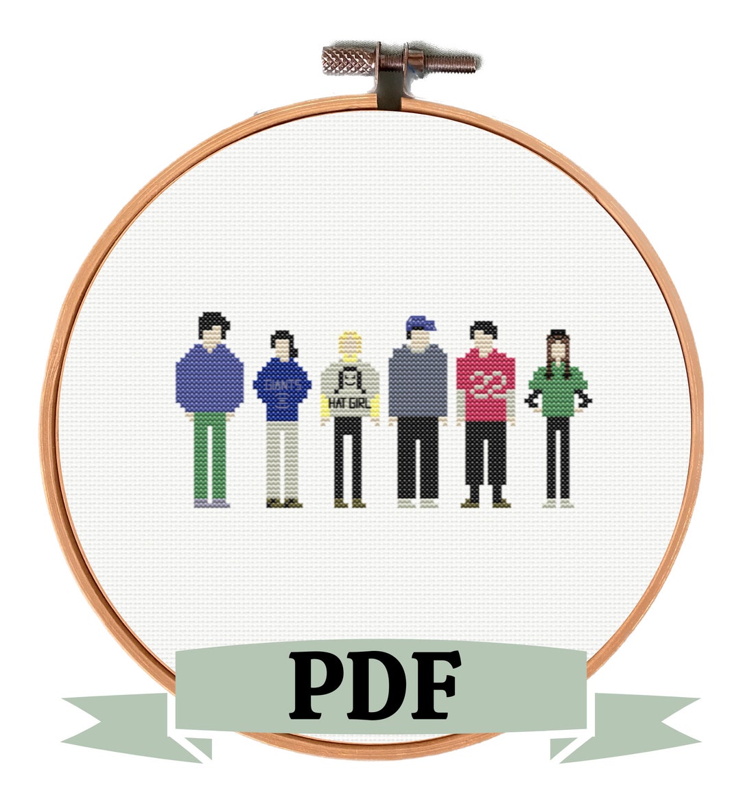 Friends TV Show Cross Stitch Pattern, Indtant Download, the One With ...