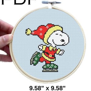 SNOOPY Beginner Cross Stitch Pattern Super Bundle Pack, PDF Files ...