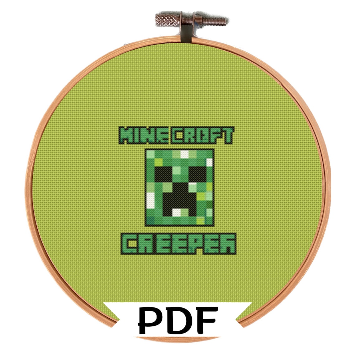 Minecraft Creeper Cross Stitch Pattern PDF, Instant Download, Boys ...