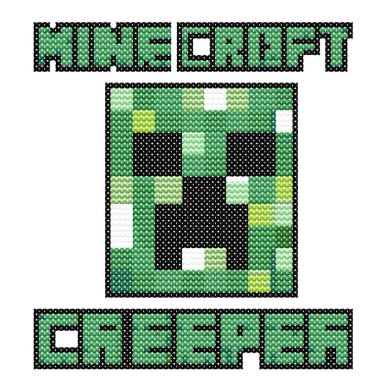 Minecraft Creeper Cross Stitch Pattern PDF, Instant Download, Boys ...